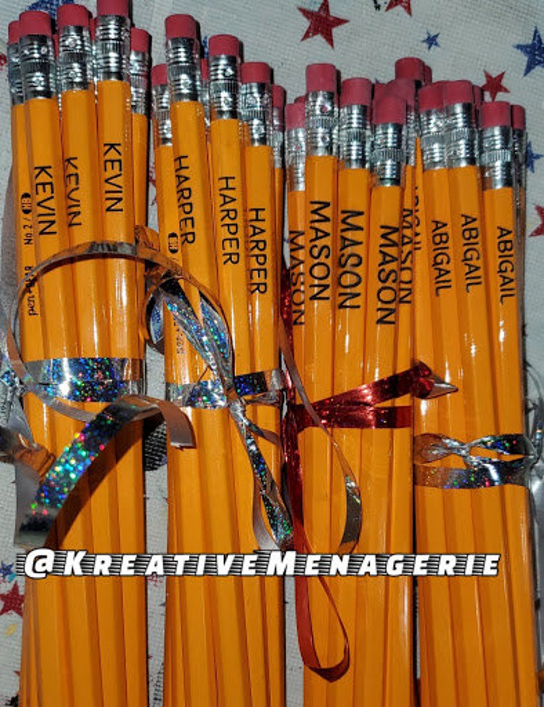 Personalized-laser Engraved Pencils - Etsy