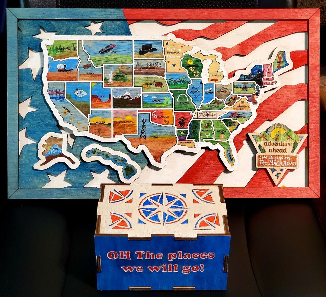 Travel Map DIY KITS - Etsy