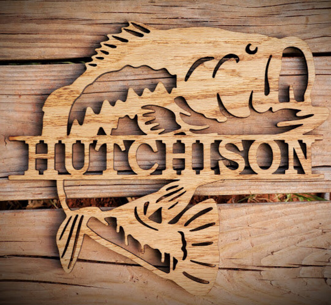 Bass Name Monogram Wall Art - Etsy
