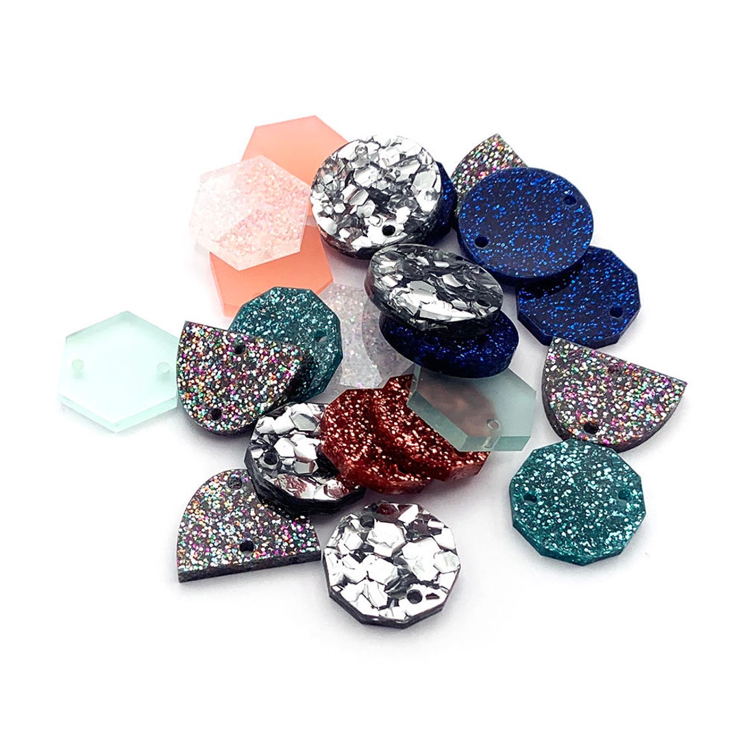 20 Laser Cut Mix Shapes Inc Holes Acrylic Shapes Laser Cut - Etsy