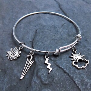 Meteorologist Gift Weather Charm Bracelet Meteorology Jewelry Weather ...