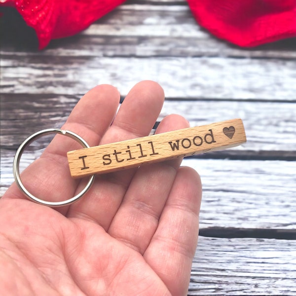 Wood Keychain - Etsy