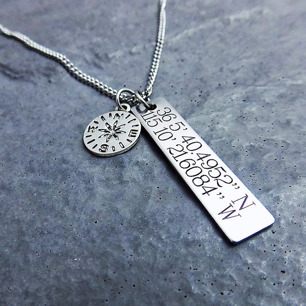 Latitude And Longitude Necklace
