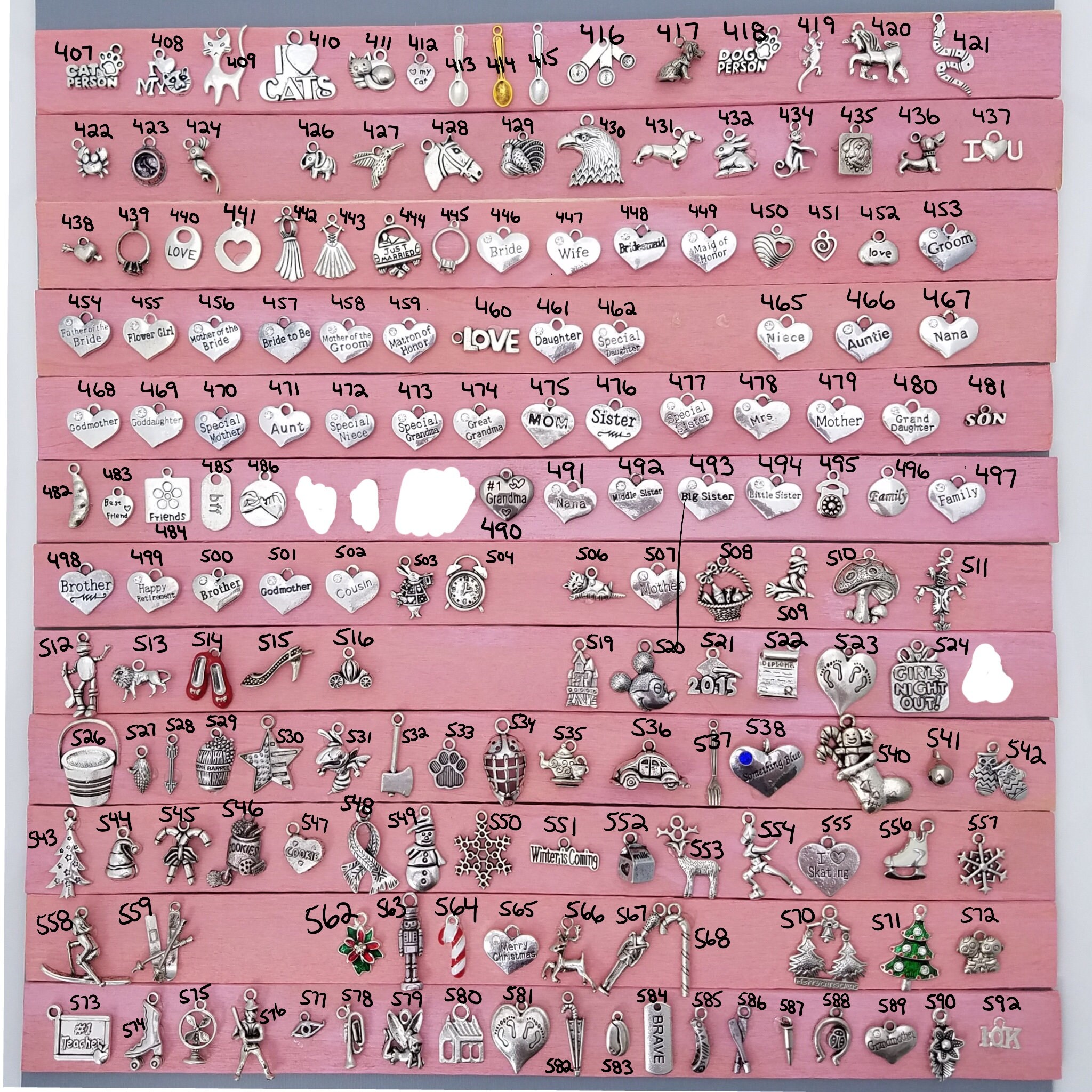 Custom Charm Bracelet Personalized Expandable Bangle Customize - Etsy ...