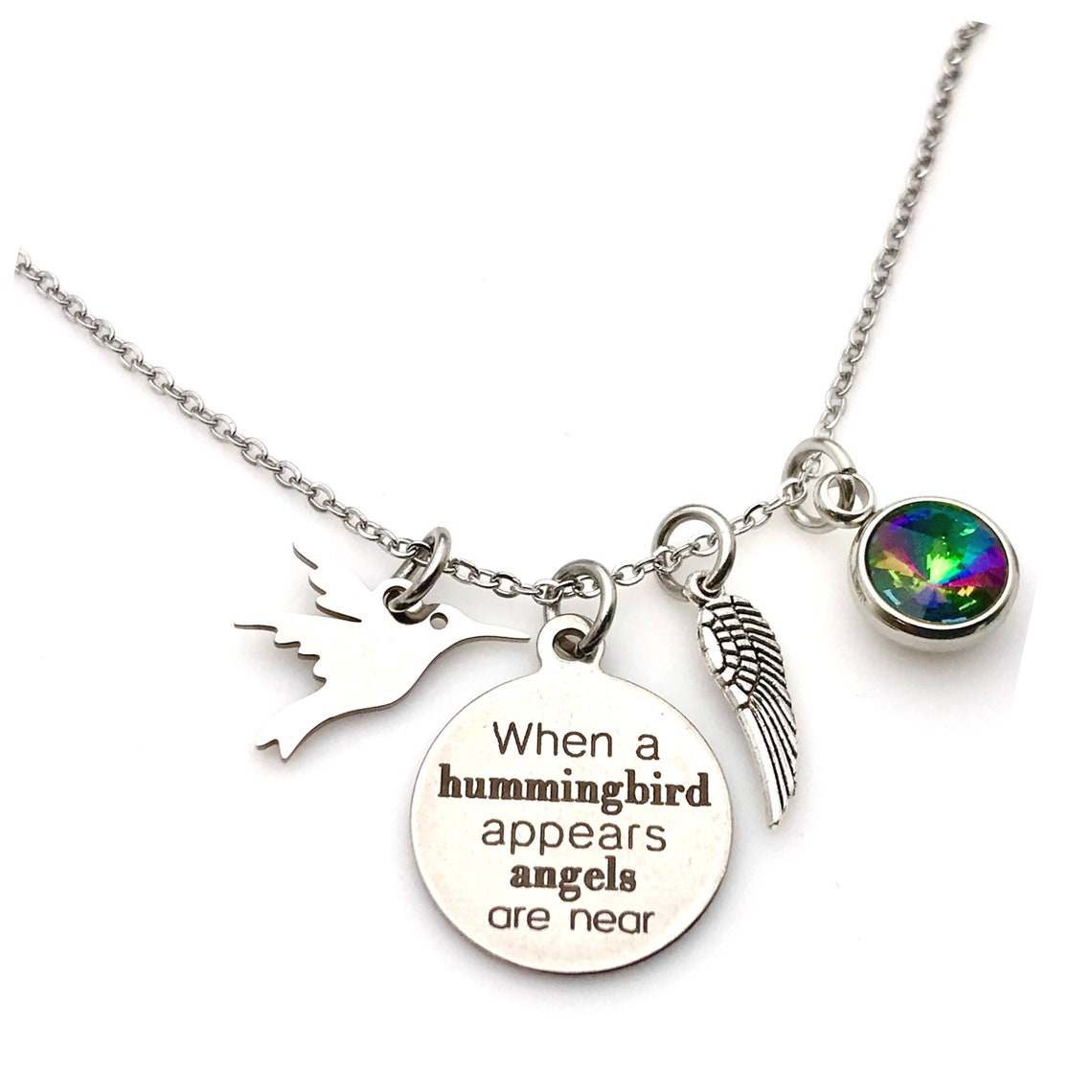 When Hummingbirds Appear Angels Are Near Memorial Remembrance - Etsy