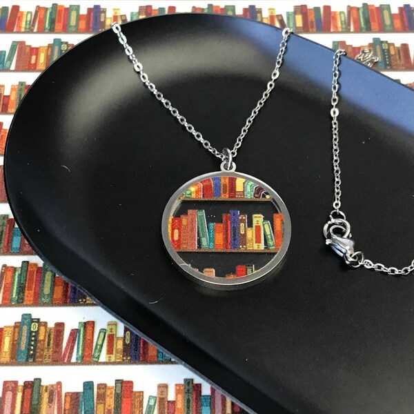 Book Necklace - Etsy
