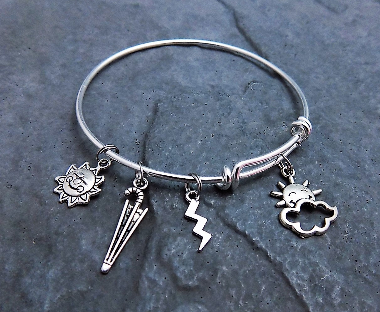 Meteorologist Gift Weather Charm Bracelet Meteorology | Etsy