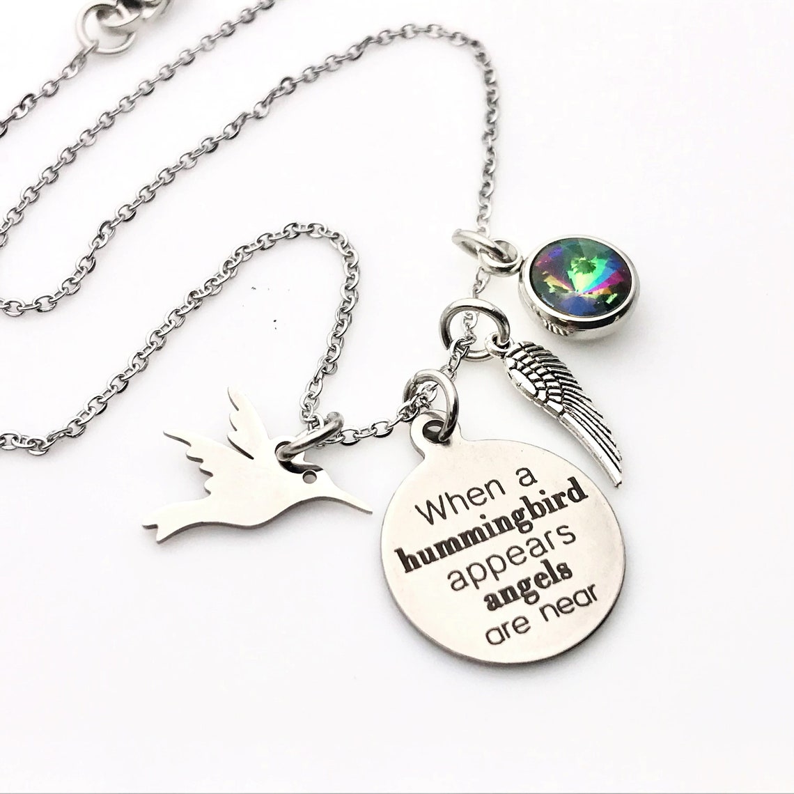 When Hummingbirds Appear Angels Are Near Memorial Remembrance - Etsy