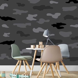 Camo Wall Decal Stickers, Camo Room Decor, Reusable, Repositionable ...
