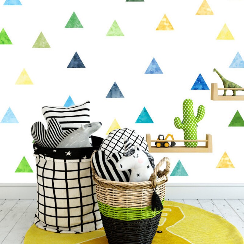 Triangle Wall Decals - Etsy