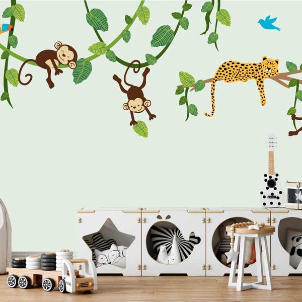 Cheetah Wall Decal - Etsy