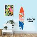 Surfboard Wall Decal, Surfboard Decor, Repositionable Surfboard Sticker ...