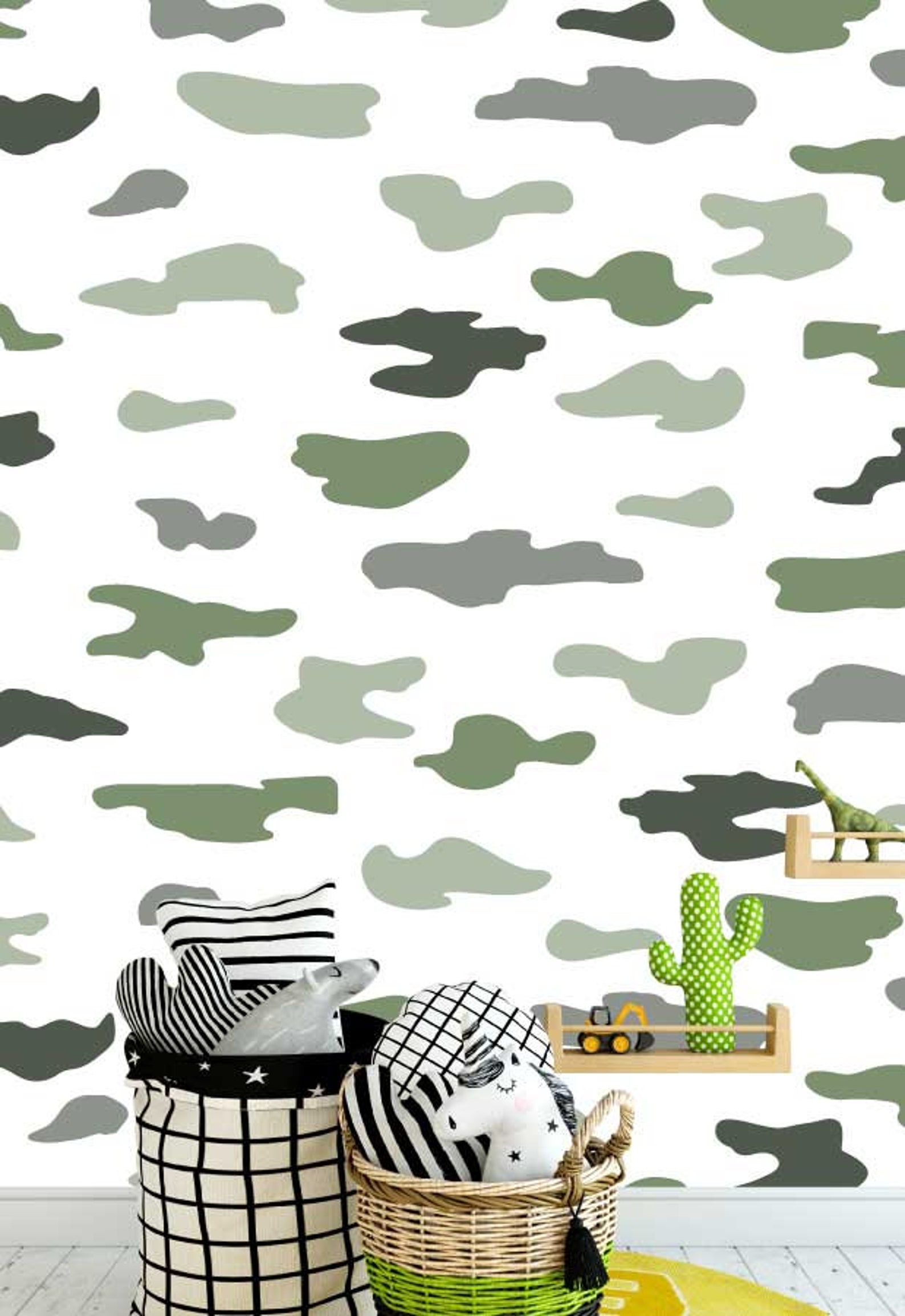 Camo Wall Decal Stickers Camo Room Decor Kids Room Decor - Etsy