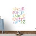 Watercolor Alphabet Wall Decal, Nursery Wall Decal, Peel and Stick ...