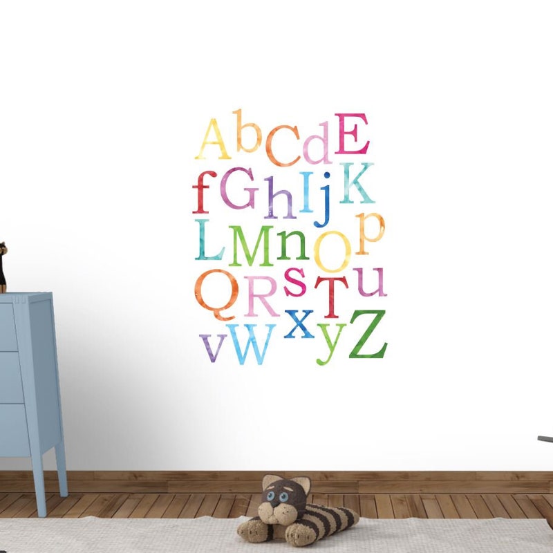Alphabet Wall Decals - Etsy