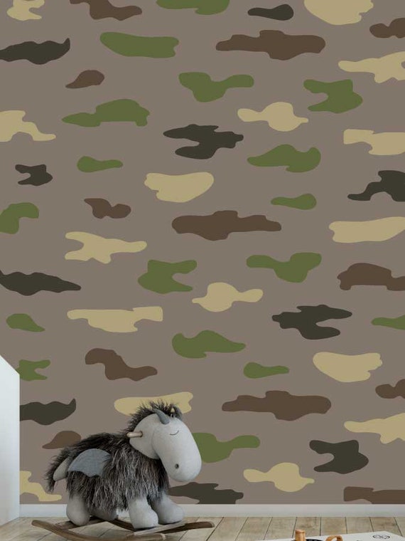 Camo Wall Decal Stickers Camo Room Decor Kids Room Decor | Etsy