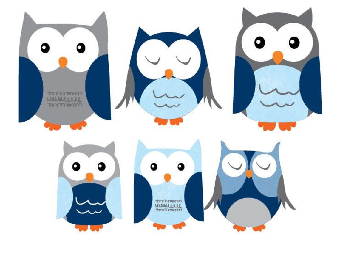 Owl Decal Owl Wall Decal Nursery Wall Decal Wall Stickers - Etsy