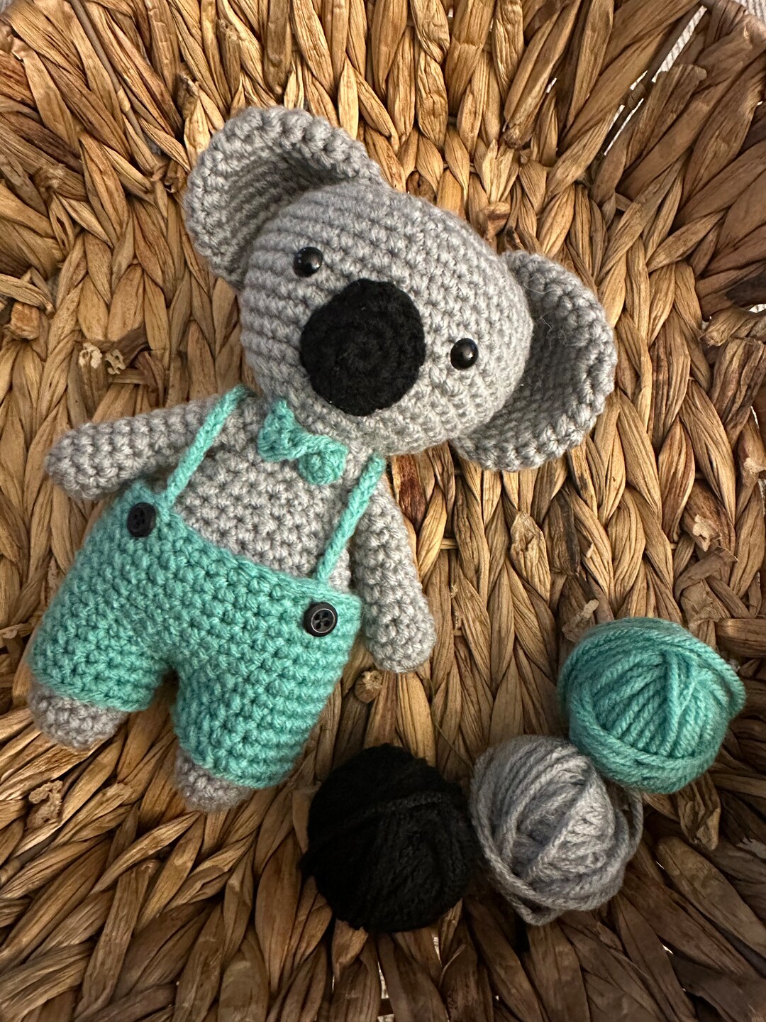 PDF Crochet Koala Pattern. Bruno the Koala, Amigurumi Download ...