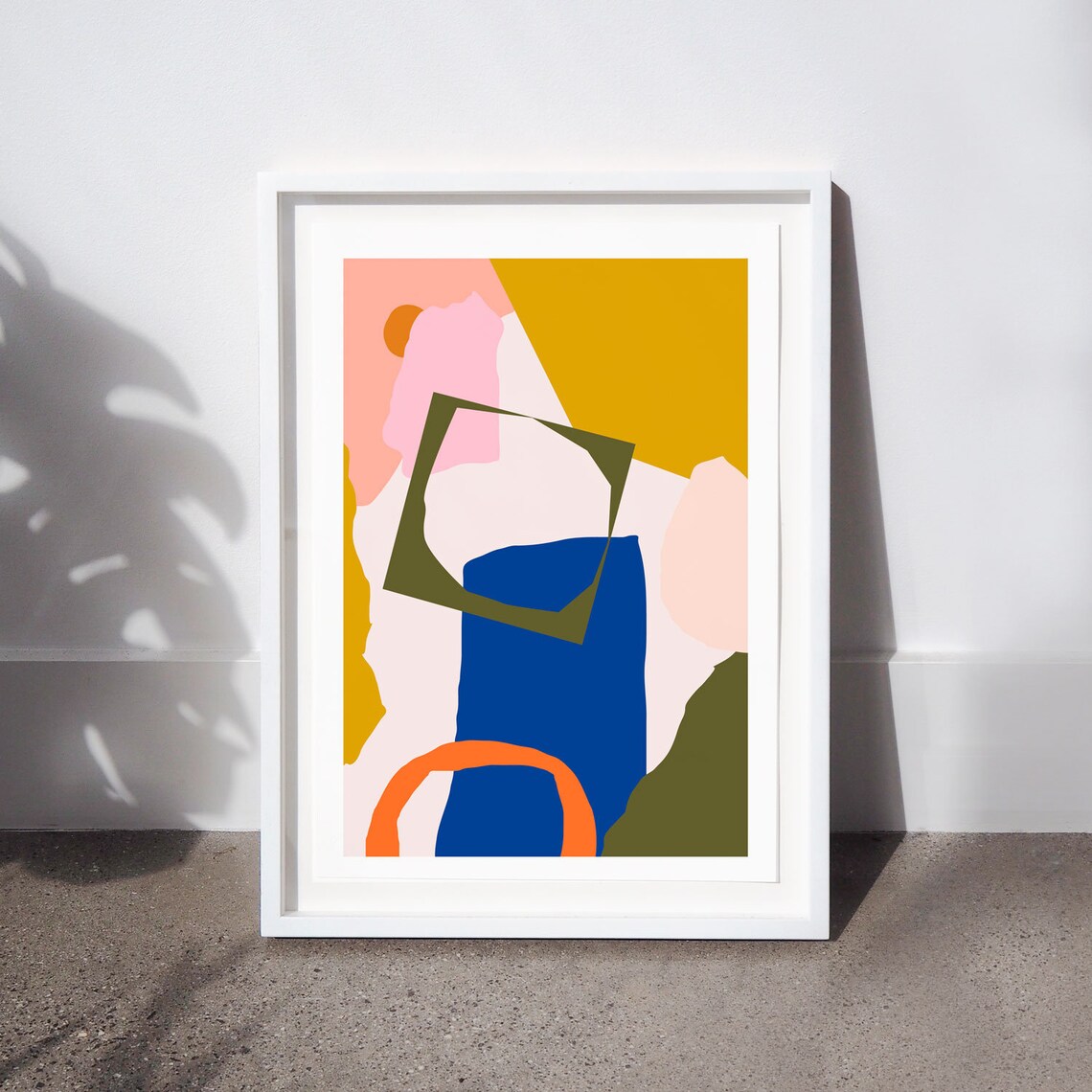 Primary A3 Abstract Colourful Shapes Print - Etsy