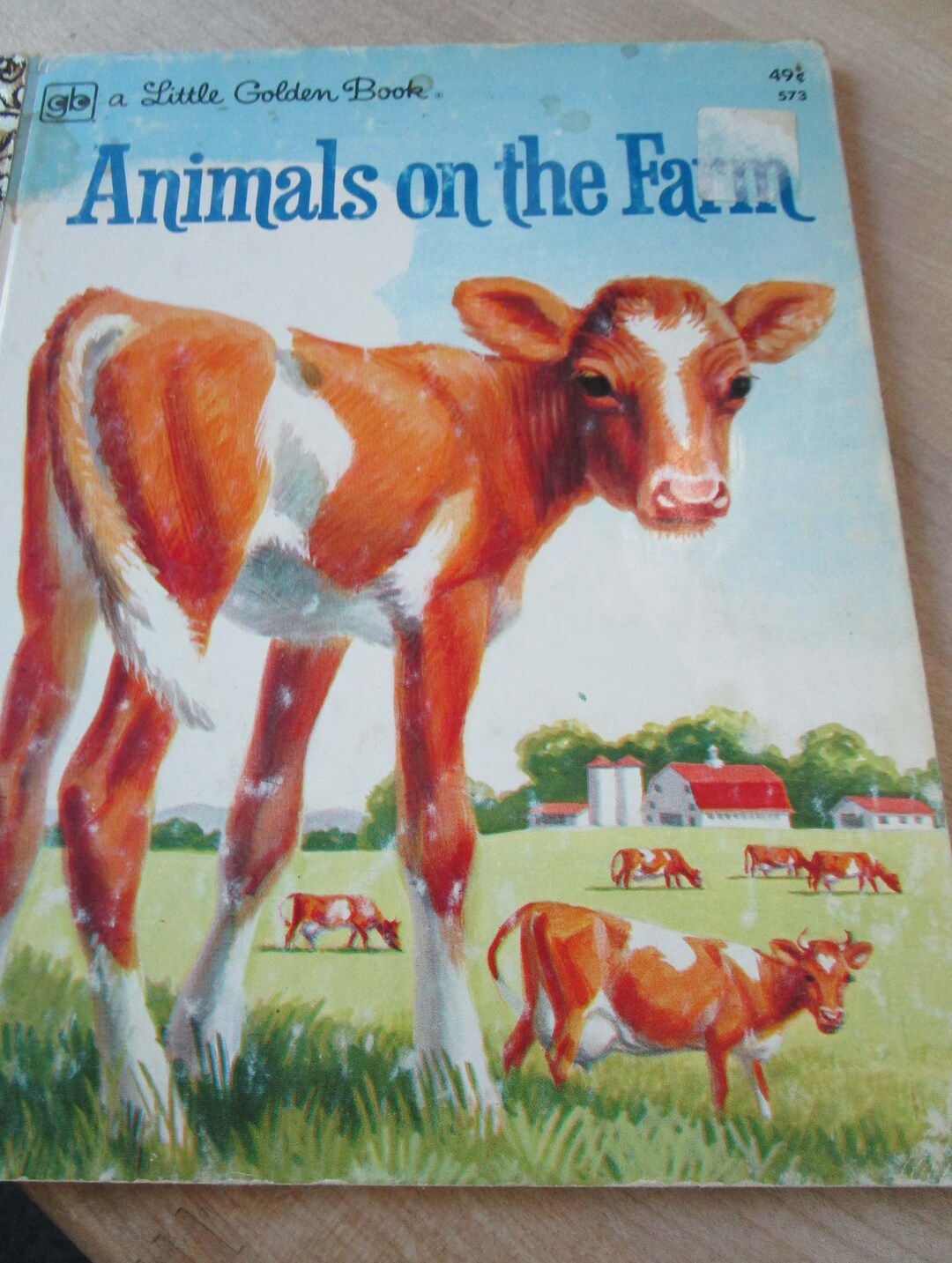 Vintage 1977 - Little Golden Book "animals on the Farm" - Estate Find ...