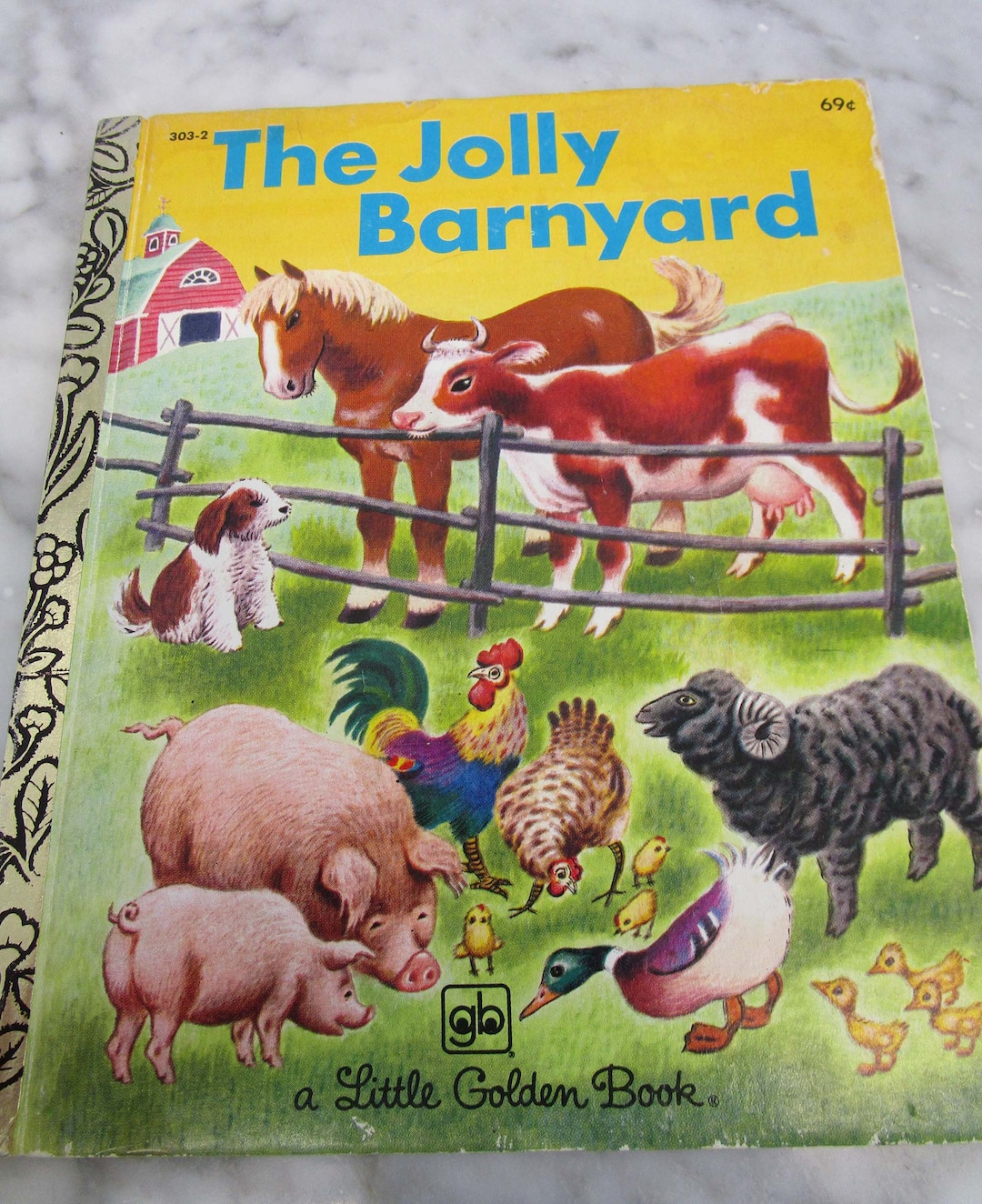 Vintage 1979 - Little Golden Book "the Jolly Barnyard" With ...