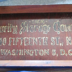 Vintage Antique wooden sign of Security Storage Co. of | Etsy