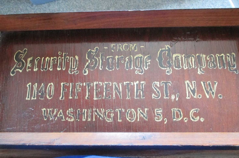 Vintage Antique wooden sign of Security Storage Co. of | Etsy
