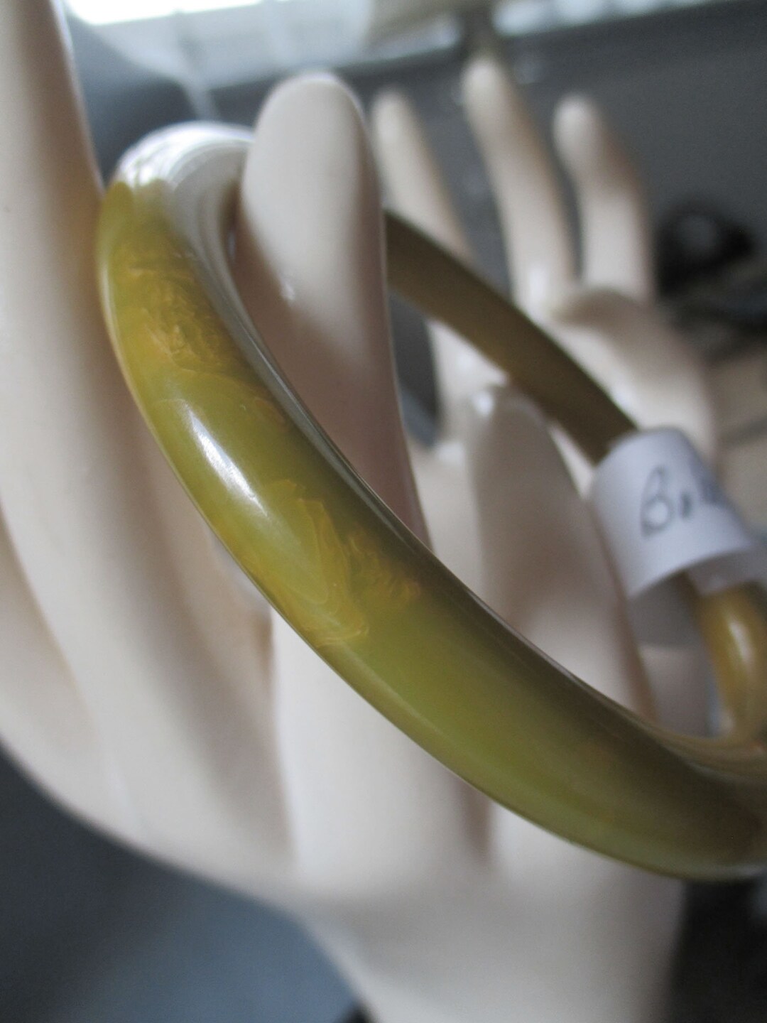 Vintage Bakelite Mottled Greens, Yellows and Beige With a Green Tone ...