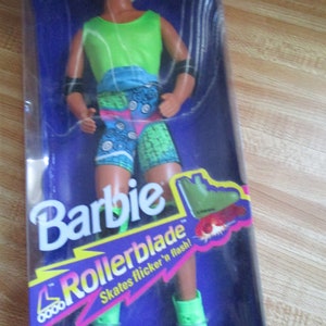 Vintage1991 Barbie "rollerblade Ken Doll With Flicker 'n Flash Skates ...