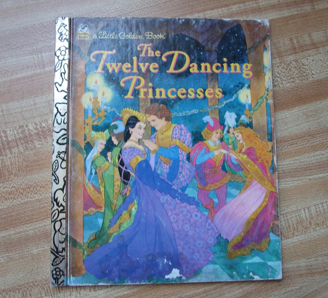 Vintage 1995 - Little Golden Book "thew Twelve Dancing Princesses ...