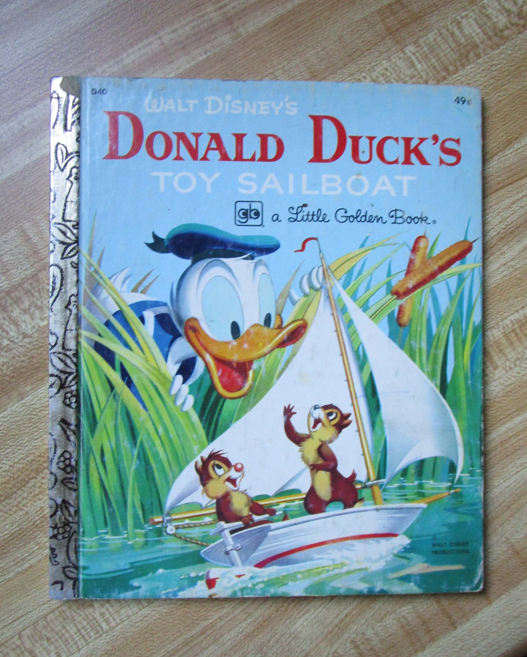 Vintage 1954 - Little Golden Book WDP Book" Donald Duck's Toy Sailboat ...