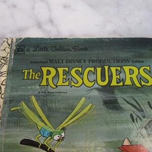 Vintage 1977 - Little Golden Book "wdp "the Rescuers" - Estate Find! - Etsy