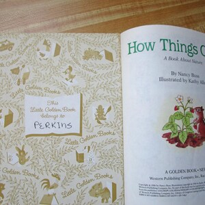 Vintage 1986 - Little Golden Book "how Things Grow " - Estate Find! - Etsy