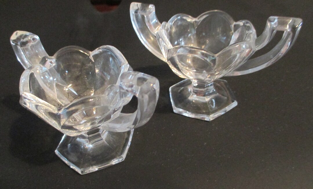 Pair of Antique Central Glass Works Krystol Colonial Panel 2 1/8 ...