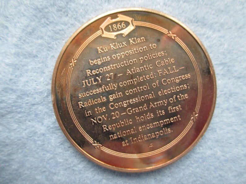 Franklin Mint Solid Bronze Coin-atlantic Cable Connects - Etsy