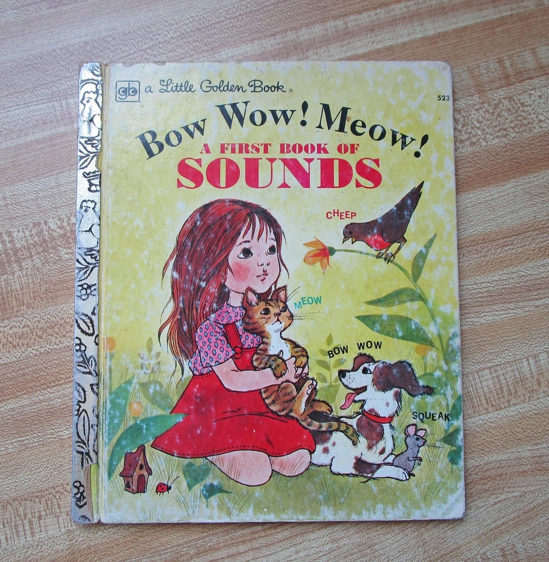 Vintage 1963-1977 - Little Golden Book "bow Wow! Meow - First Book of ...
