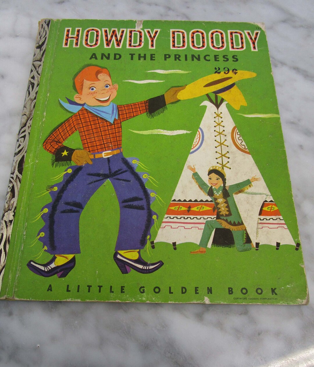 Vintage 1952 Little Golden Book howdy Doody and the Princess Estate ...