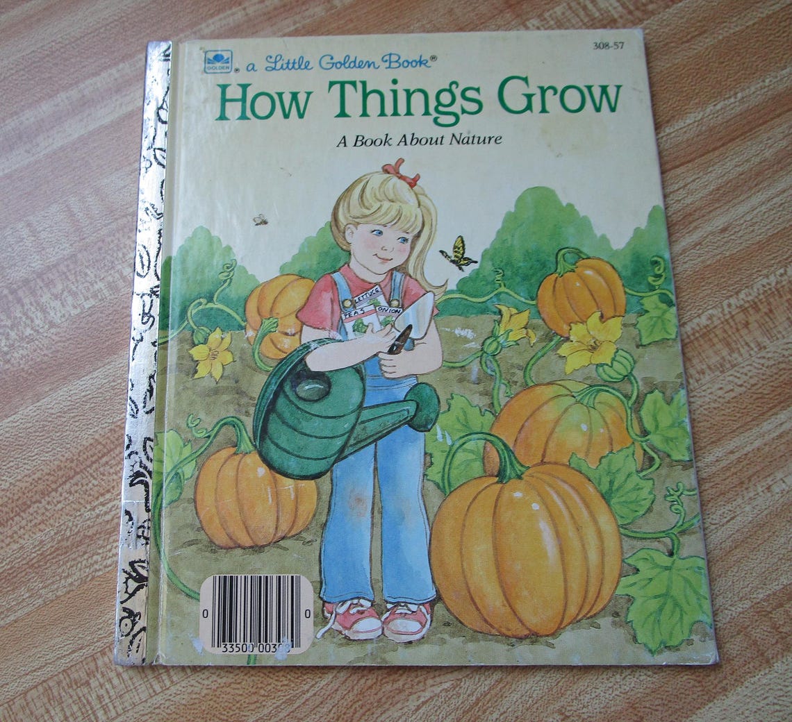 Vintage 1986 - Little Golden Book "how Things Grow " - Estate Find! - Etsy
