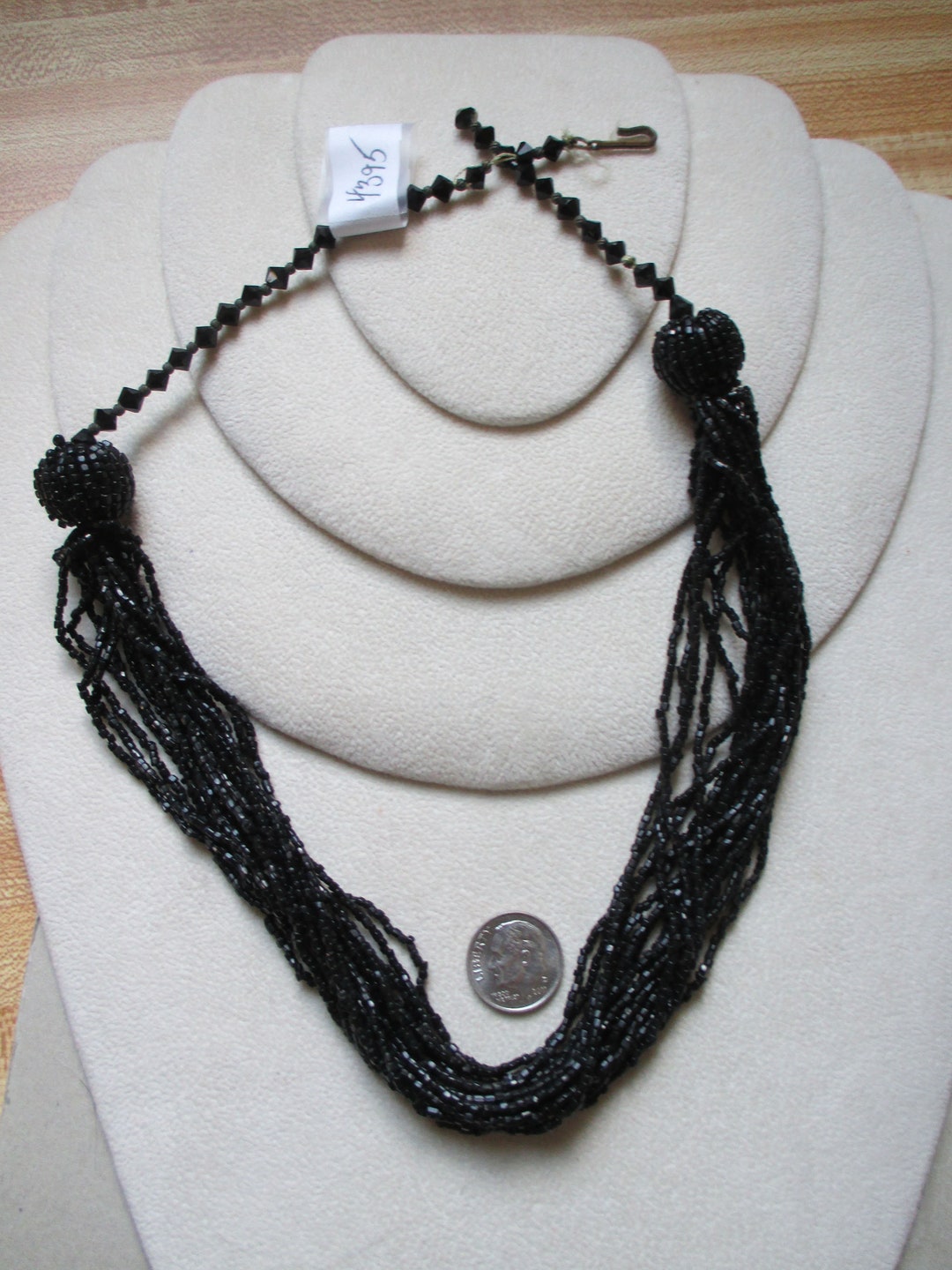 Vintage Black Jet Small Bead Necklace - This Lady Loved Black Jet. If ...