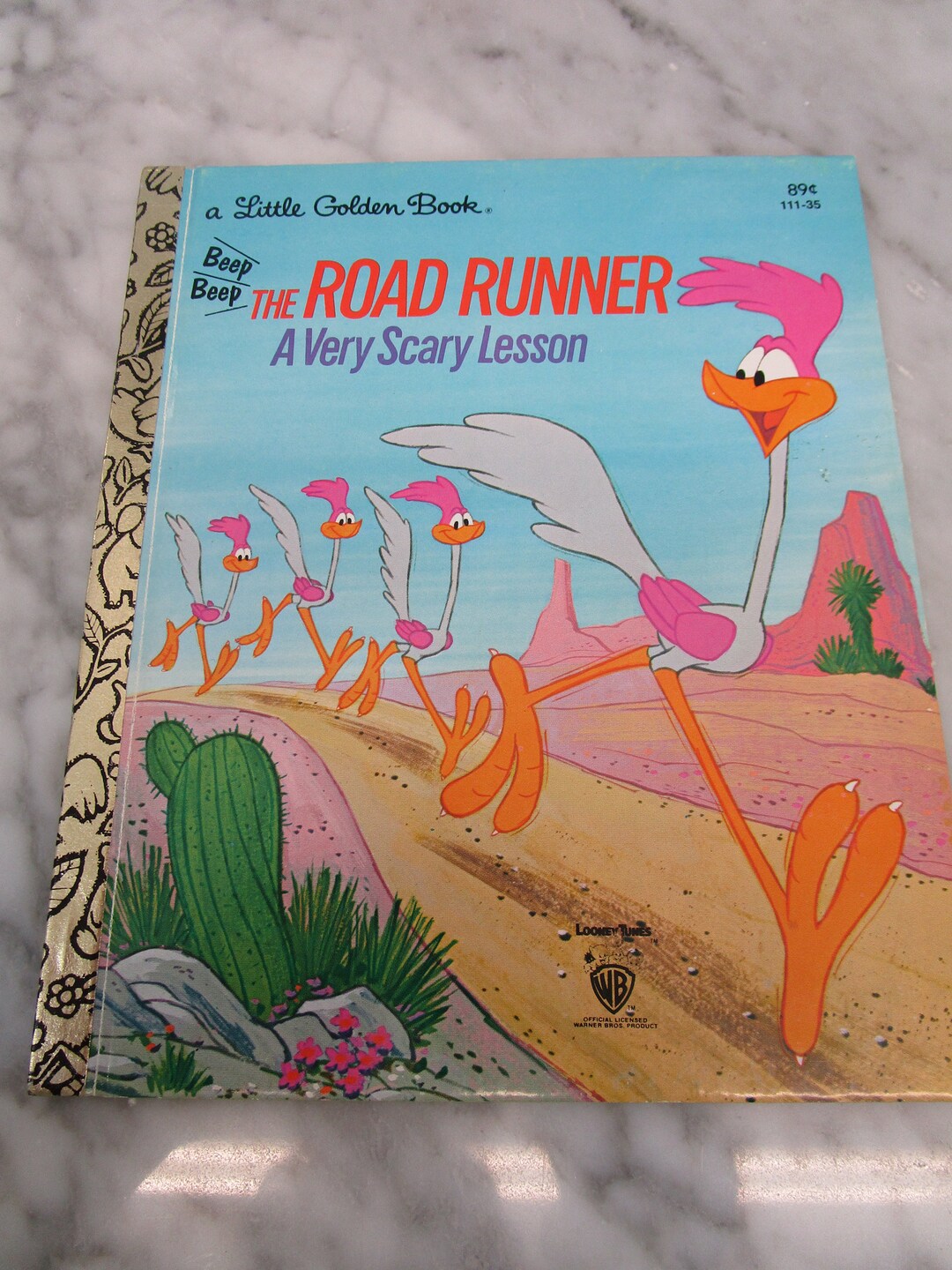 Vintage 1974 - Little Golden Book "the Road Runner-a Very Scary Lesson ...