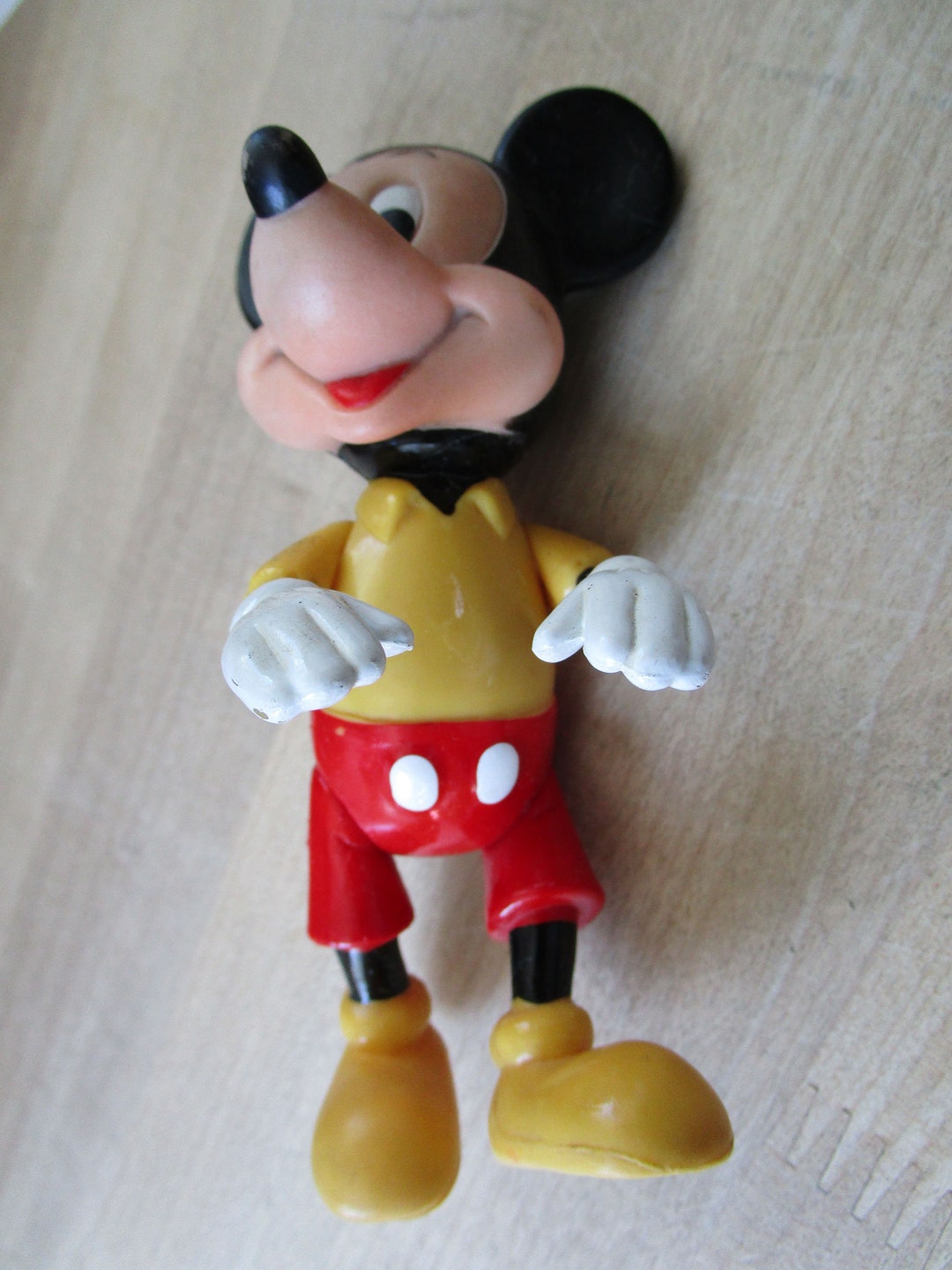 Vintage WDP Jointed Mickey Mouse Figure-walt Disney Productions ...