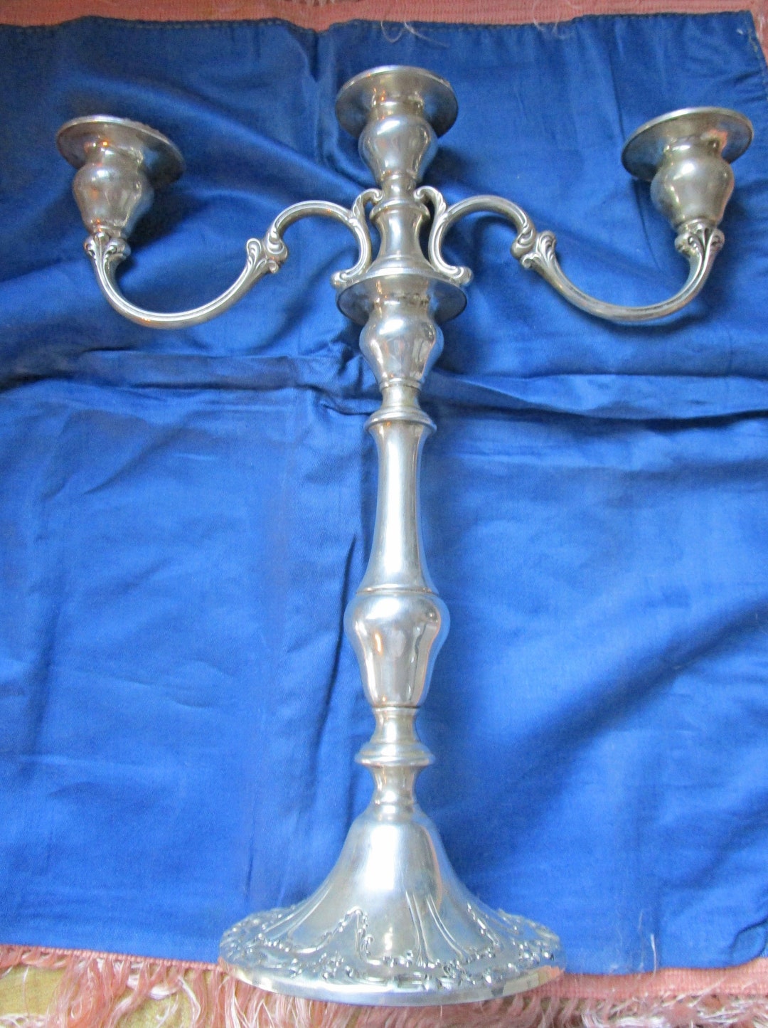 Vintage Gorham Sterling 3 Light Candelabra - Chantilly-duchess Pattern ...