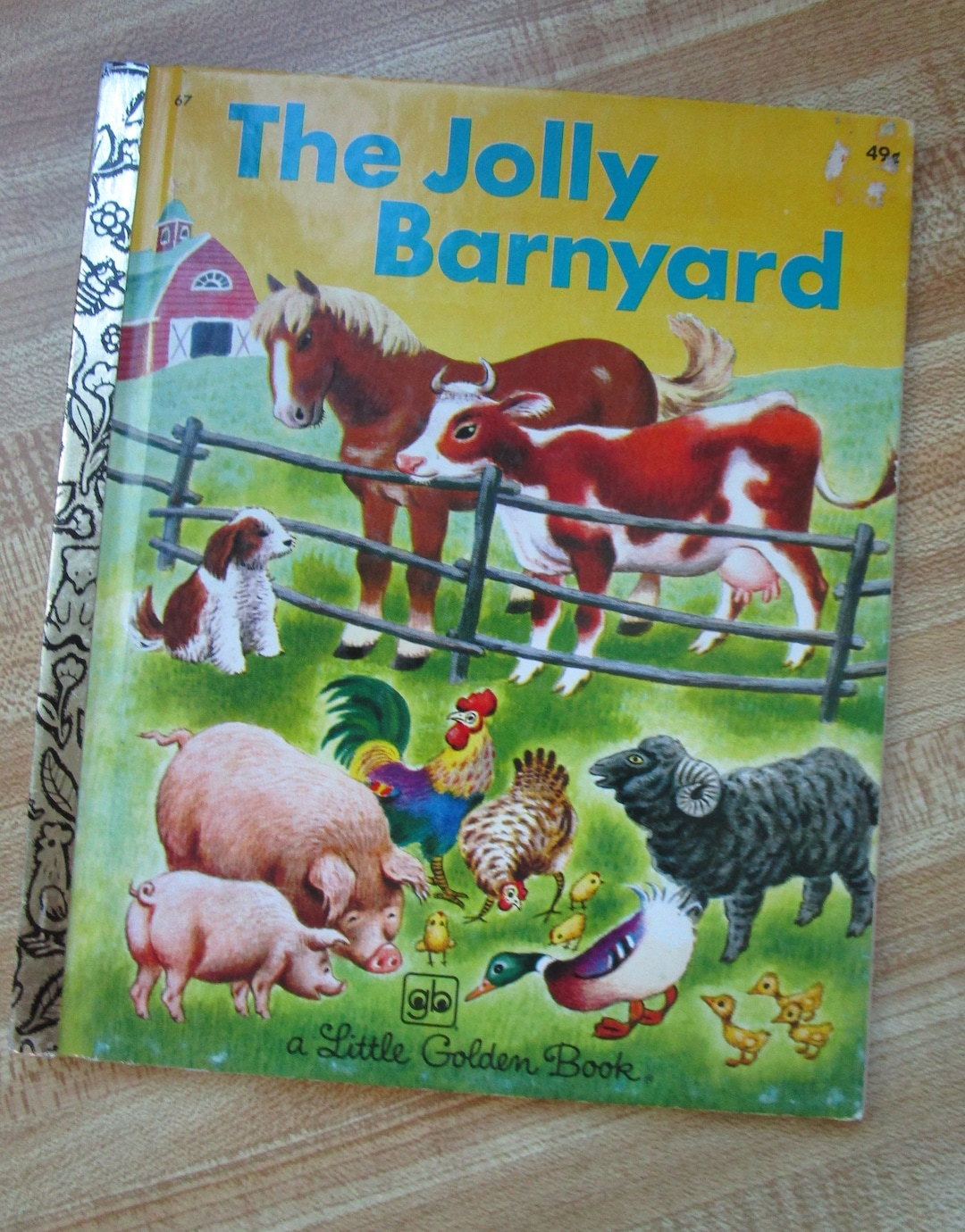 Vintage 1950 - Little Golden Book "the Jolly Barnyard" - No Missing ...