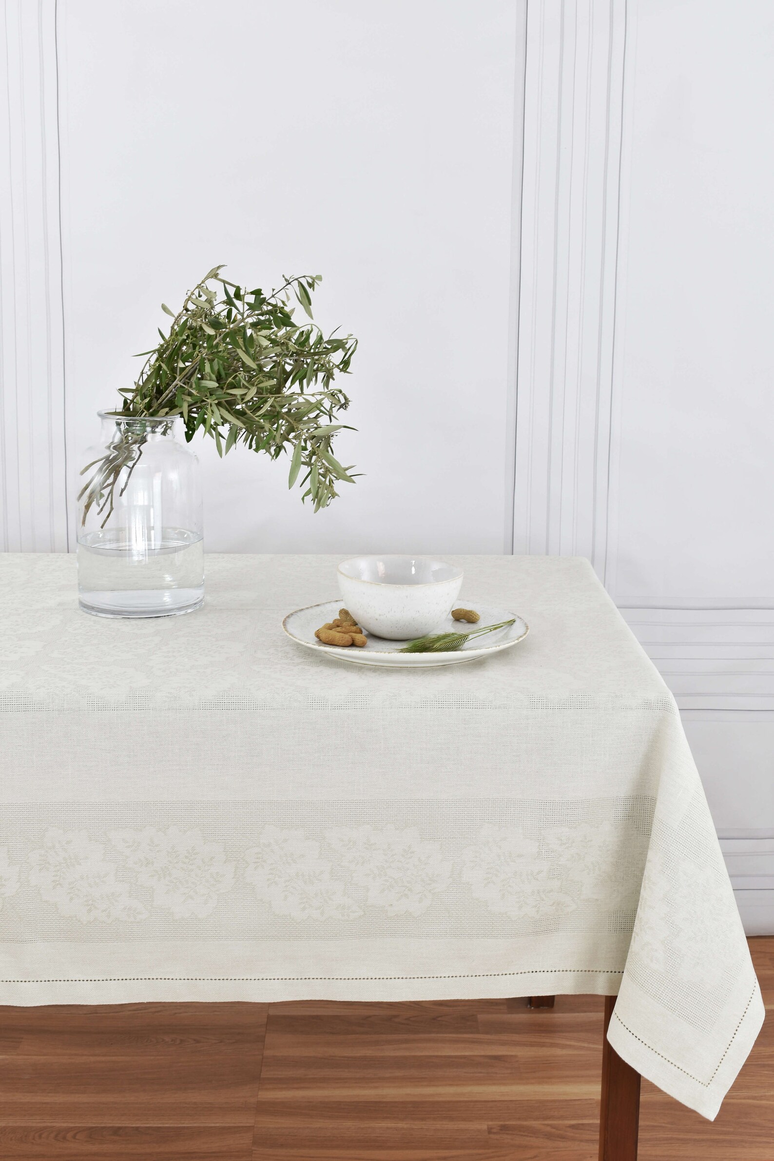 Gray rectangle tablecloth classical grey sand long jacquard | Etsy