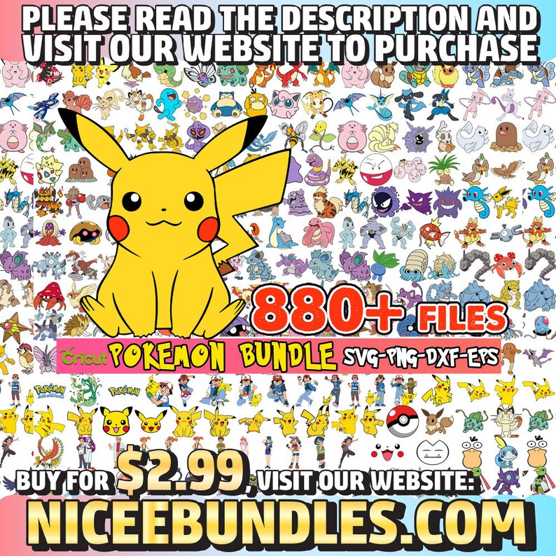 880 Pokemon Layered Bundle Files, Pokemon Bundle, Pokemon Clipart ...