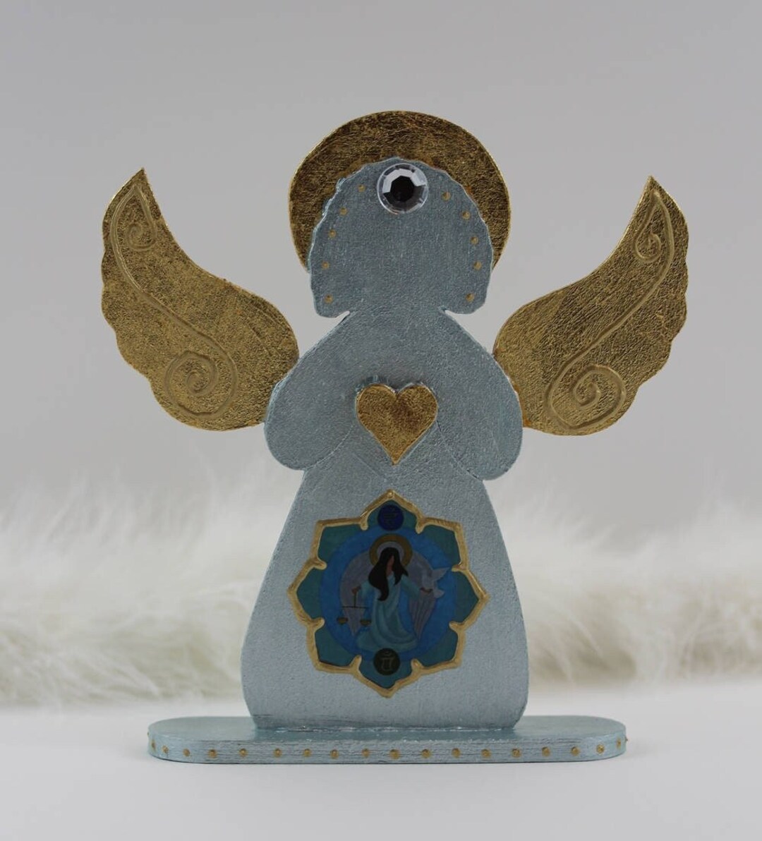 Guardian Angel of Friendship Home Decor Statue With Gold Leaf Gilded ...