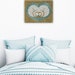 Original Painting With White Turtle Doves and Hearts Leaf Gold Gilded ...