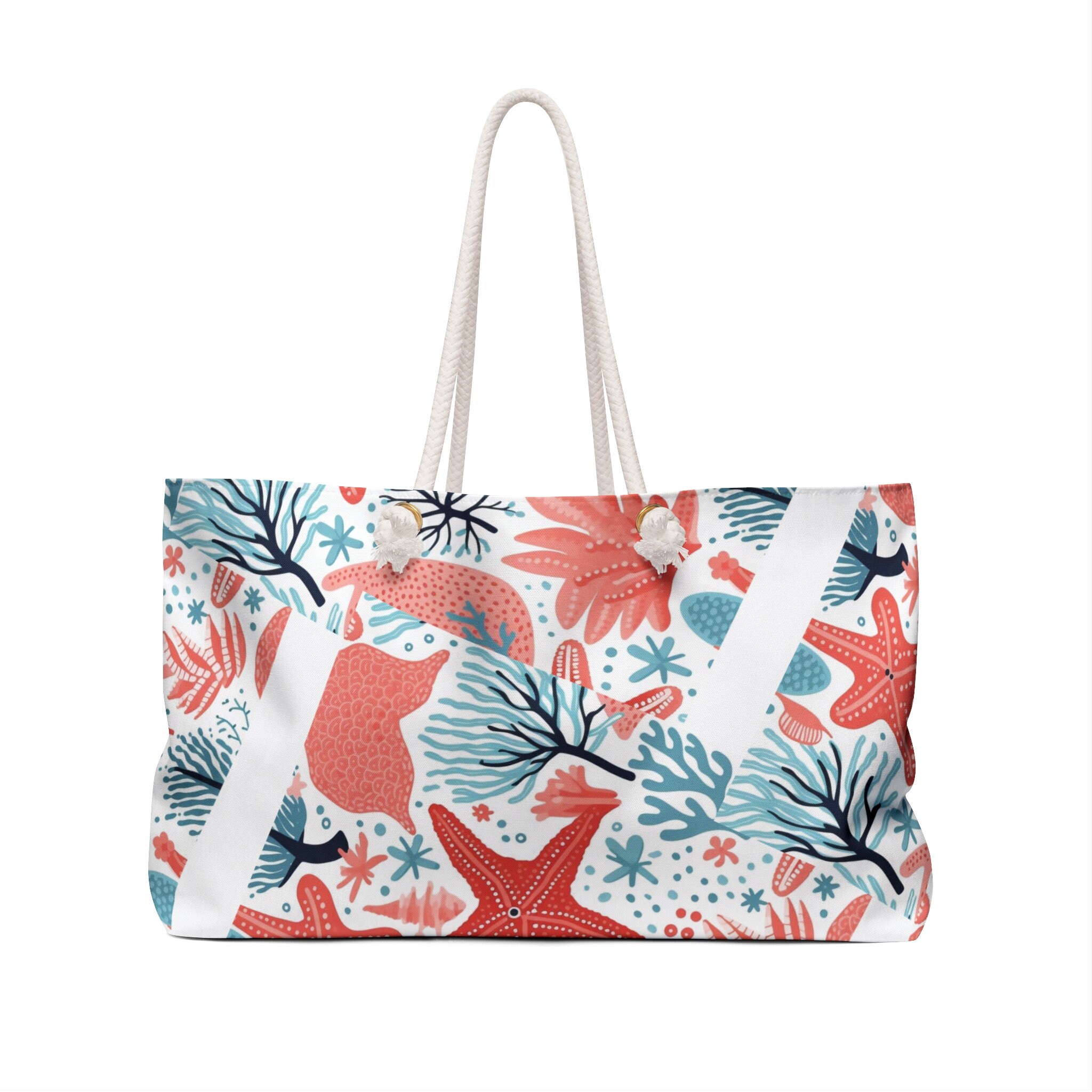 Seaside Wishes Weekender Bag, Coral Reef Weekender Tote Bag, Oversize ...