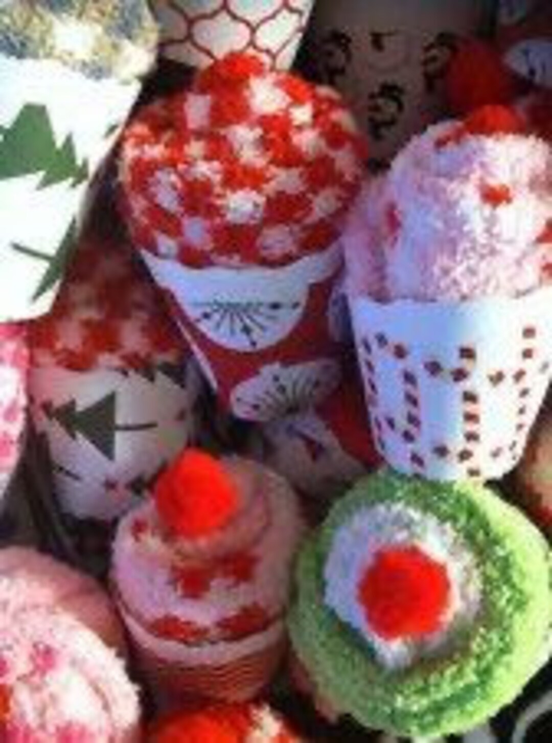 Holiday socks Fuzzy Socks Cupcakes Get Well Gifts Birthday - Etsy.de