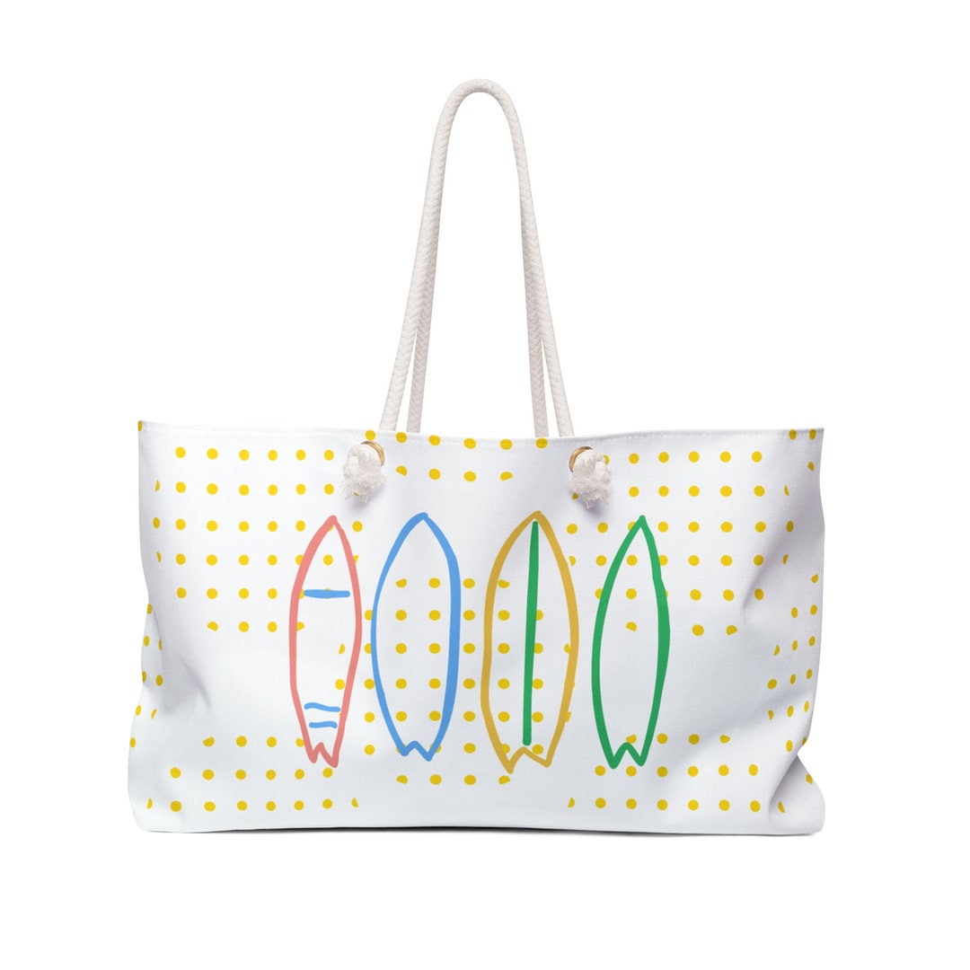 Seaside Wishes Weekender Bag, Surf's up Weekender Tote Bag, Oversize ...